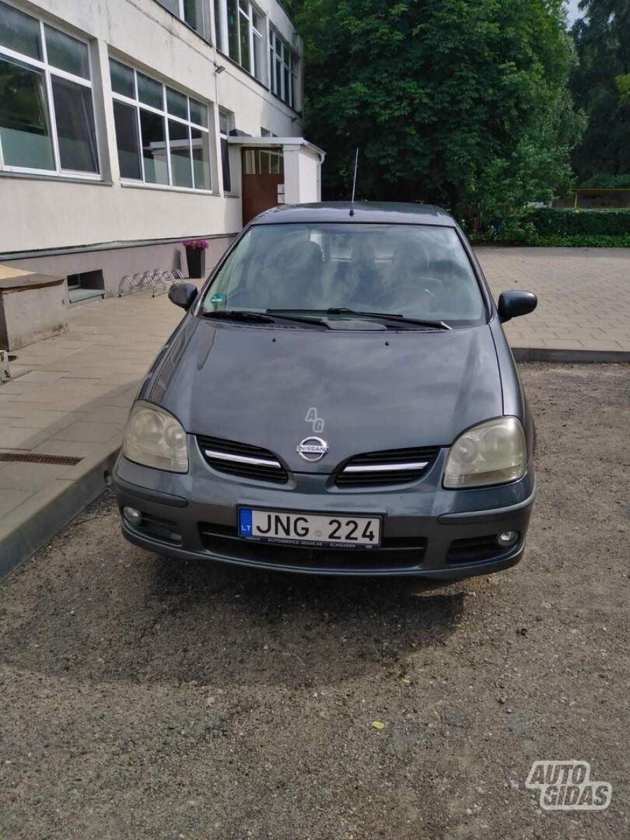 Grey Nissan Almera Tino 2005 in Vilnius, with an engine capacity of 1.80 L and mileage of 278 thousand km for 650 €, photo 3 on AUTOMOTO.COM.LV