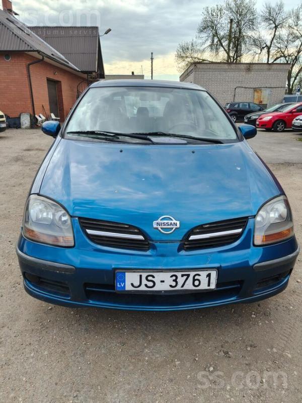 Nissan Almera Tino 2002 Daugavpils, ar dzinēja tilpumu 1.80 L un nobraukumu 179 tūkst. km par 1050 €, foto 1 vietnē AUTOMOTO.COM.LV