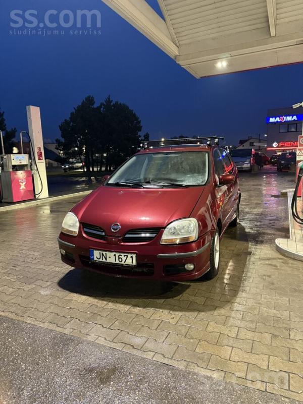 Sarkans Nissan Almera Tino 2003 Liepāja, ar dzinēja tilpumu 2.20 L un nobraukumu 298 tūkst. km par 550 €, foto 1 vietnē AUTOMOTO.COM.LV