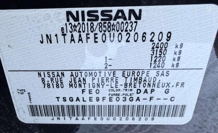 Green Nissan Ariya 2023 in Siauliai, with an engine capacity of 0.00 L and mileage of 31 thousand km for 22900 €, photo 38 on AUTOMOTO.COM.LV