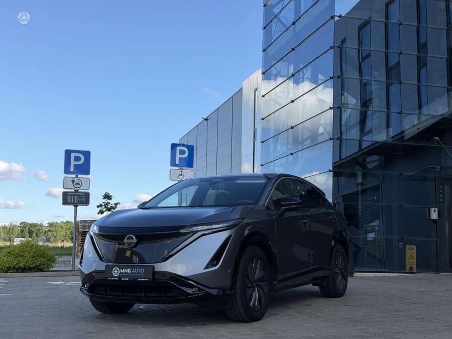 Pelēks Nissan Ariya 2022 Rīga, ar dzinēja tilpumu 0.00 L un nobraukumu 59 tūkst. km par 34900 €, foto 3 vietnē AUTOMOTO.COM.LV
