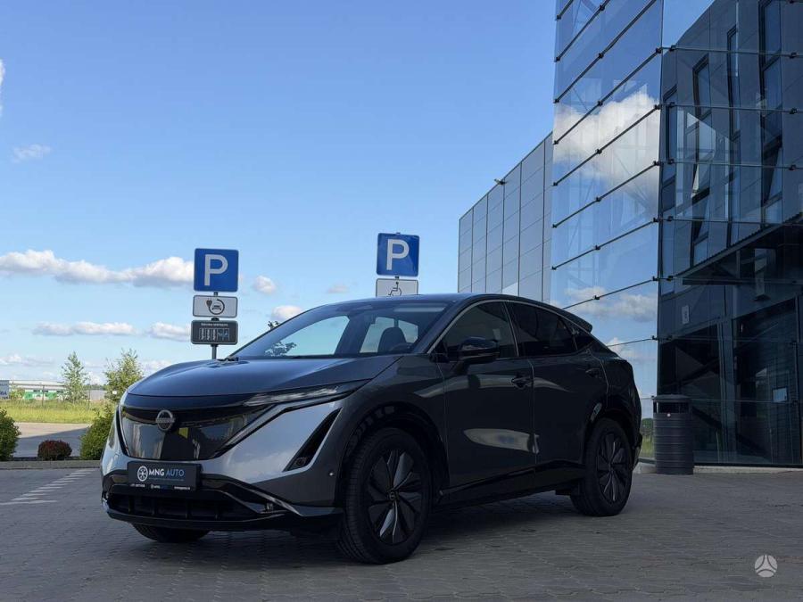 Pelēks Nissan Ariya 2022 Rīga, ar dzinēja tilpumu 0.00 L un nobraukumu 59 tūkst. km par 34900 €, foto 4 vietnē AUTOMOTO.COM.LV