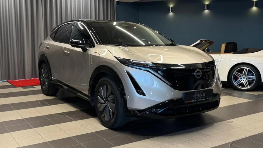 Pelēks Nissan Ariya 2023 Mārupe, ar dzinēja tilpumu 0.00 L un nobraukumu 75 tūkst. km par 36800 €, foto 4 vietnē AUTOMOTO.COM.LV