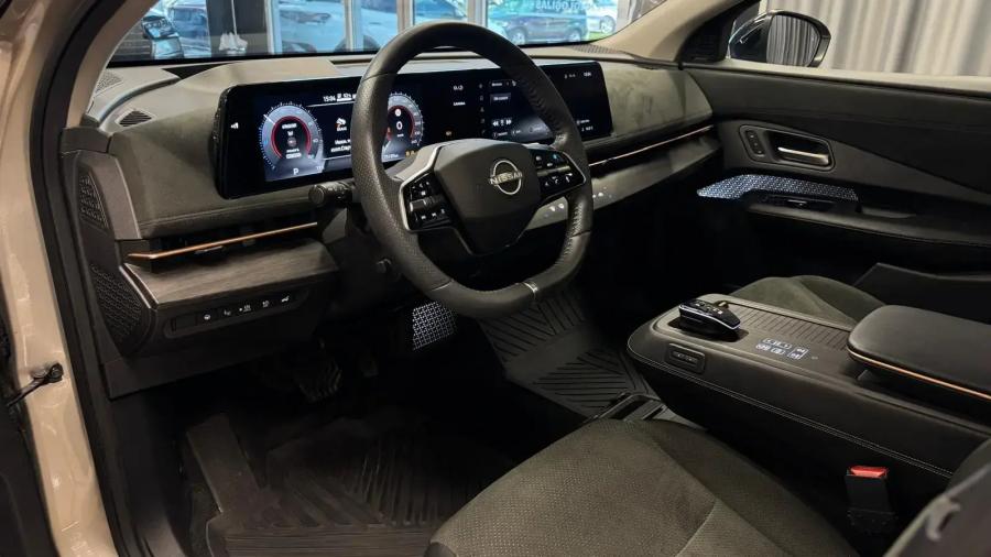 Pelēks Nissan Ariya 2023 Mārupe, ar dzinēja tilpumu 0.00 L un nobraukumu 75 tūkst. km par 36800 €, foto 7 vietnē AUTOMOTO.COM.LV
