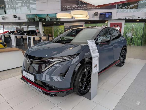 Pelēks Nissan Ariya 2025 Viļņa, ar dzinēja tilpumu 0.00 L un nobraukumu 40 tūkst. km par 55690 €, foto 1 vietnē AUTOMOTO.COM.LV