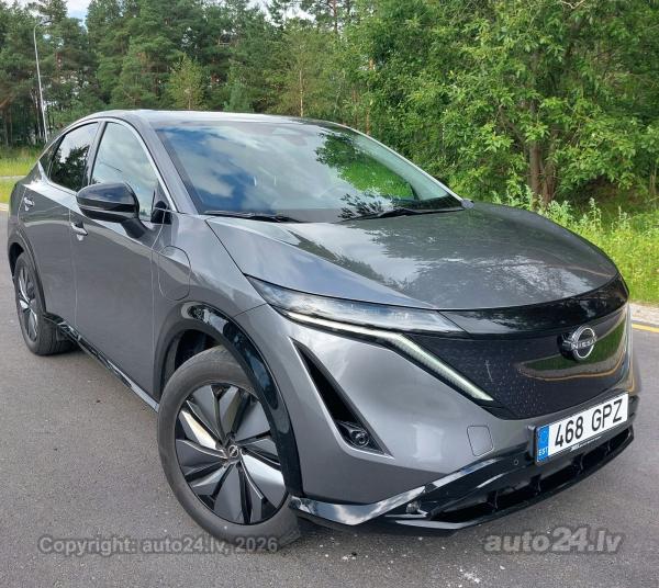 Grey Nissan Ariya 2022 in Tallinn, with an engine capacity of 0.00 L and mileage of 93 thousand km for 26990 €, photo 2 on AUTOMOTO.COM.LV