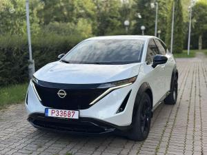Balts Nissan Ariya 2024 Kėdainiai, ar dzinēja tilpumu 0.00 L un nobraukumu 45 tūkst. km par 29645 €, foto 3 vietnē AUTOMOTO.COM.LV