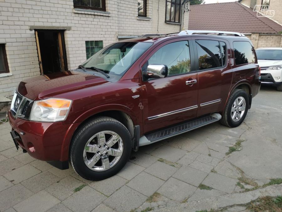 Sarkans Nissan Armada 2010 Viļņa, ar dzinēja tilpumu 5.70 L un nobraukumu 0 tūkst. km par 12000 €, foto 1 vietnē AUTOMOTO.COM.LV