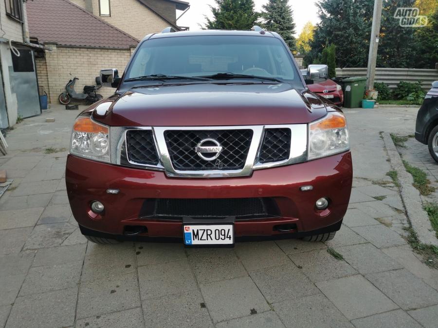 Sarkans Nissan Armada 2010 Viļņa, ar dzinēja tilpumu 5.70 L un nobraukumu 0 tūkst. km par 12000 €, foto 2 vietnē AUTOMOTO.COM.LV