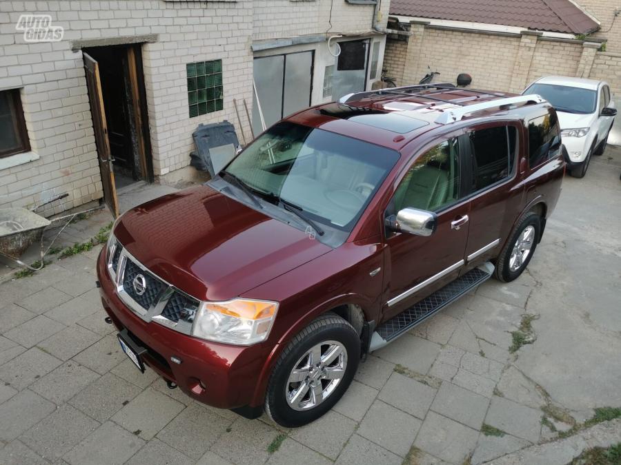 Sarkans Nissan Armada 2010 Viļņa, ar dzinēja tilpumu 5.70 L un nobraukumu 0 tūkst. km par 12000 €, foto 3 vietnē AUTOMOTO.COM.LV