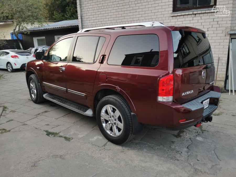 Sarkans Nissan Armada 2010 Viļņa, ar dzinēja tilpumu 5.70 L un nobraukumu 0 tūkst. km par 12000 €, foto 6 vietnē AUTOMOTO.COM.LV