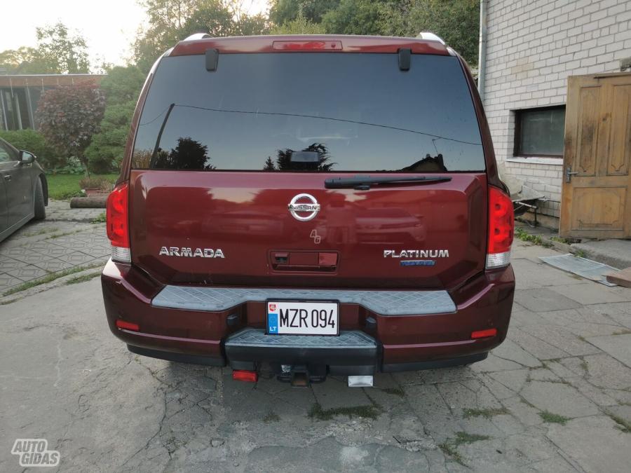 Sarkans Nissan Armada 2010 Viļņa, ar dzinēja tilpumu 5.70 L un nobraukumu 0 tūkst. km par 12000 €, foto 7 vietnē AUTOMOTO.COM.LV