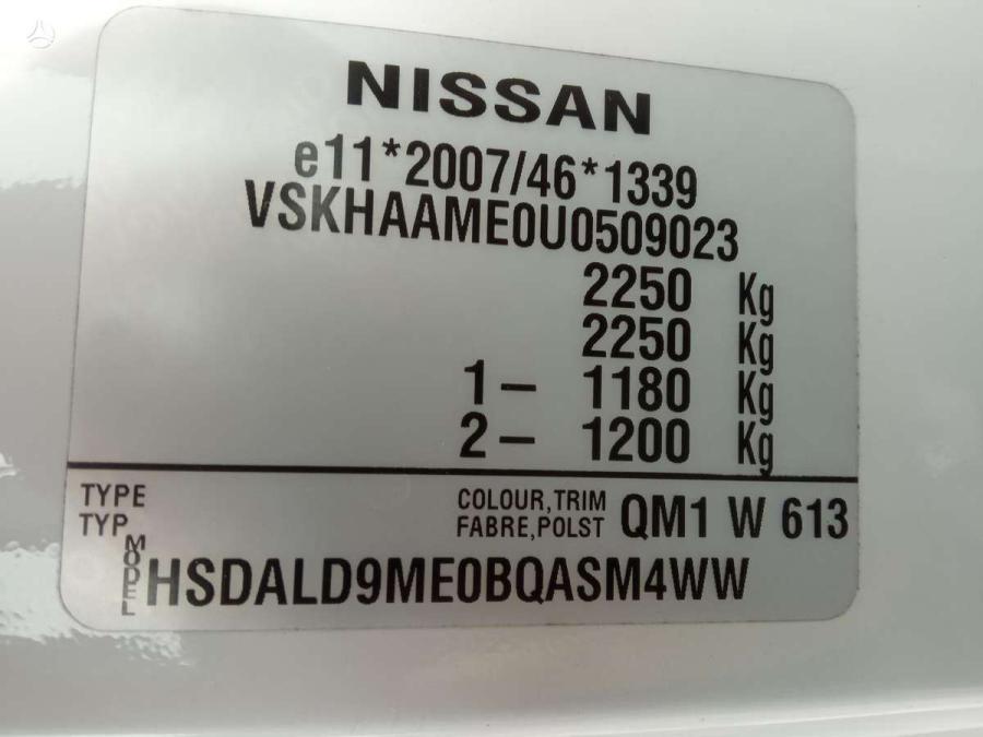 Balts Nissan e-NV200 2015 Panevēža, ar dzinēja tilpumu 0.00 L un nobraukumu 145 tūkst. km par 5600 €, foto 35 vietnē AUTOMOTO.COM.LV