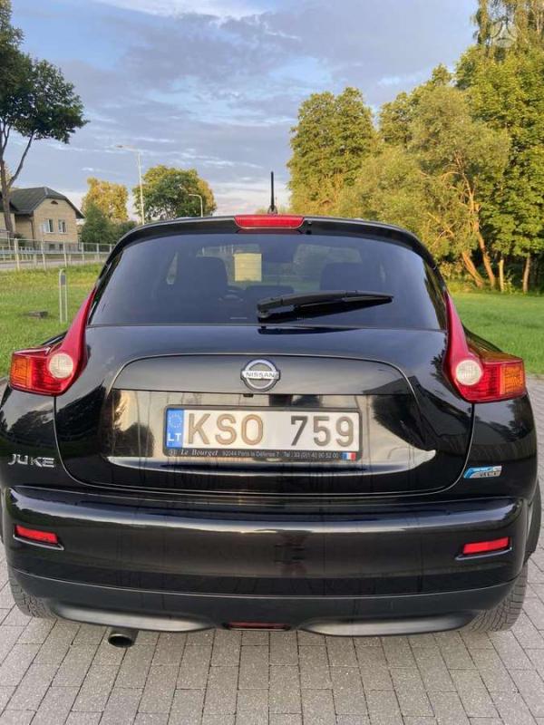 Melns Nissan Juke 2012 Viļņa, ar dzinēja tilpumu 1.46 L un nobraukumu 120 tūkst. km par 4200 €, foto 6 vietnē AUTOMOTO.COM.LV