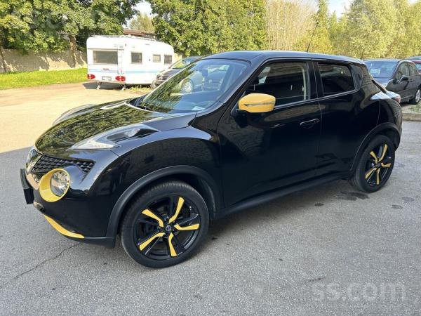 Black Nissan Juke 2014 in Limbazi, with an engine capacity of 1.20 L and mileage of 103 thousand km for 7650 €, photo 1 on AUTOMOTO.COM.LV