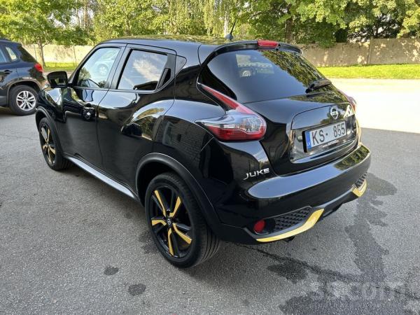 Black Nissan Juke 2014 in Limbazi, with an engine capacity of 1.20 L and mileage of 103 thousand km for 7650 €, photo 6 on AUTOMOTO.COM.LV
