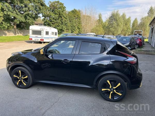 Black Nissan Juke 2014 in Limbazi, with an engine capacity of 1.20 L and mileage of 103 thousand km for 7650 €, photo 8 on AUTOMOTO.COM.LV