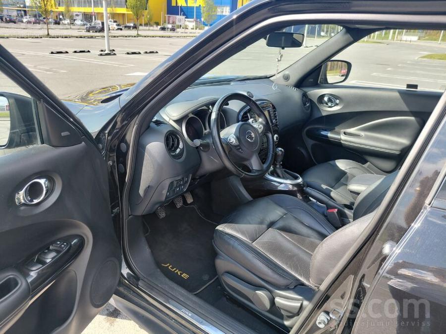 Black Nissan Juke 2014 in Riga, with an engine capacity of 1.20 L and mileage of 187 thousand km for 8000 €, photo 12 on AUTOMOTO.COM.LV