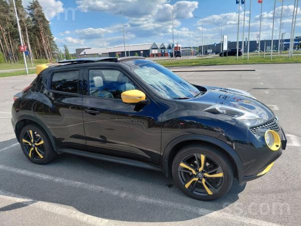 Melns Nissan Juke 2014 Rīga, ar dzinēja tilpumu 1.20 L un nobraukumu 190 tūkst. km par 8000 €, foto 1 vietnē AUTOMOTO.COM.LV
