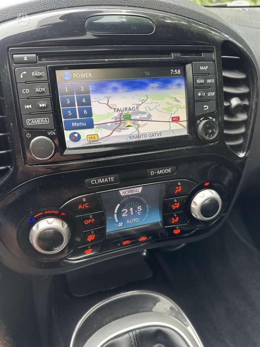 Black Nissan Juke 2014 in Taurage, with an engine capacity of 1.50 L and mileage of 192 thousand km for 6300 €, photo 27 on AUTOMOTO.COM.LV