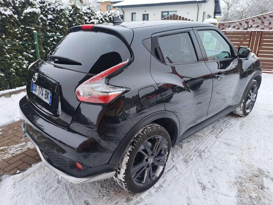 Melns Nissan Juke 2015 Kauņa, ar dzinēja tilpumu 1.20 L un nobraukumu 83 tūkst. km par 6400 €, foto 5 vietnē AUTOMOTO.COM.LV