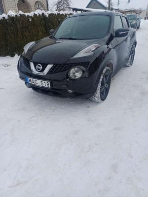 Melns Nissan Juke 2015 Raseiniai, ar dzinēja tilpumu 1.20 L un nobraukumu 170 tūkst. km par 4800 €, foto  vietnē AUTOMOTO.COM.LV