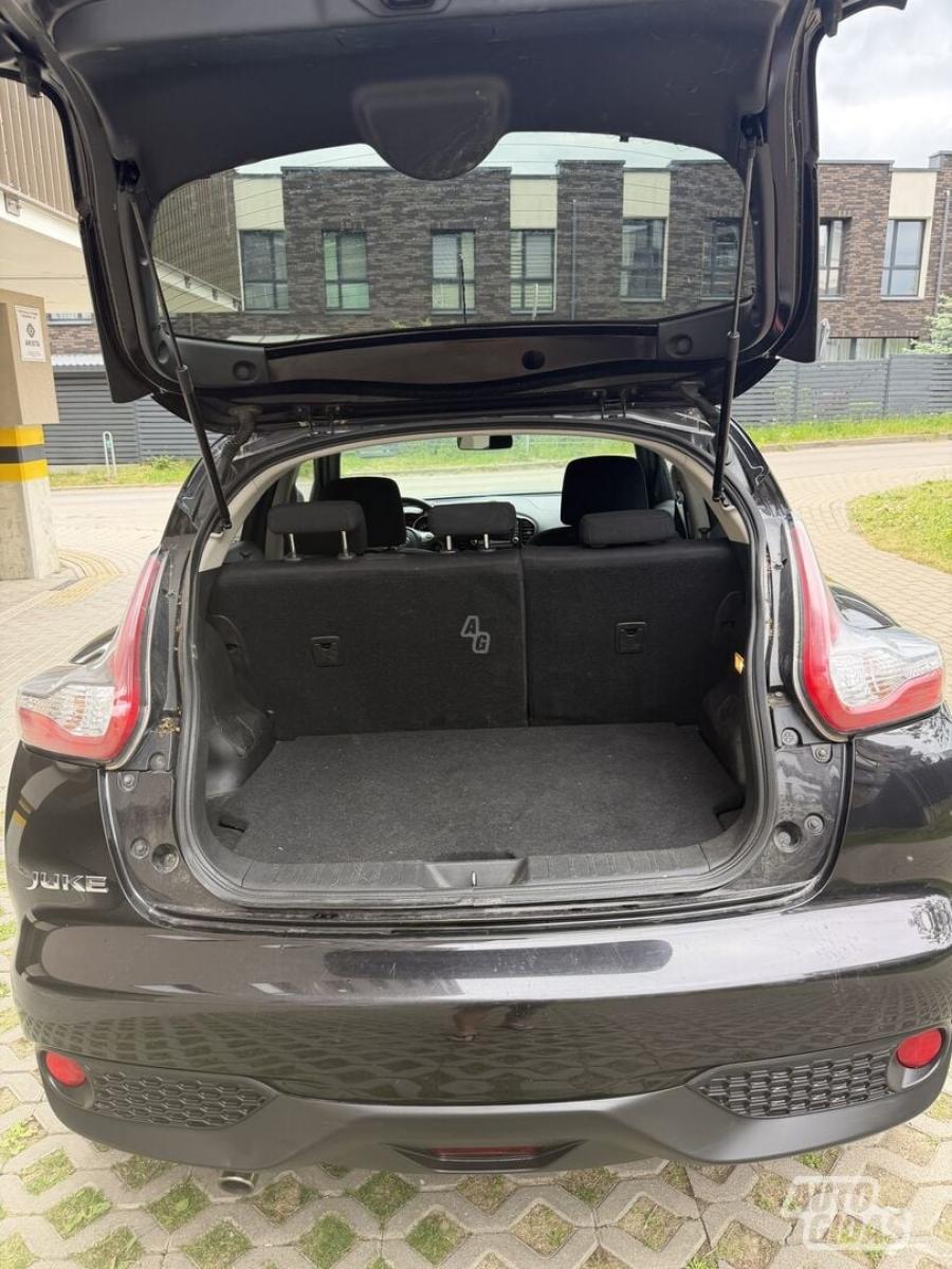 Melns Nissan Juke 2015 Viļņa, ar dzinēja tilpumu 1.20 L un nobraukumu 225 tūkst. km par 5000 €, foto 17 vietnē AUTOMOTO.COM.LV