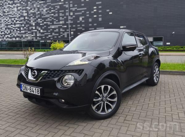 Melns Nissan Juke 2015 Jelgava, ar dzinēja tilpumu 1.20 L un nobraukumu 0 tūkst. km par 7990 €, foto 1 vietnē AUTOMOTO.COM.LV
