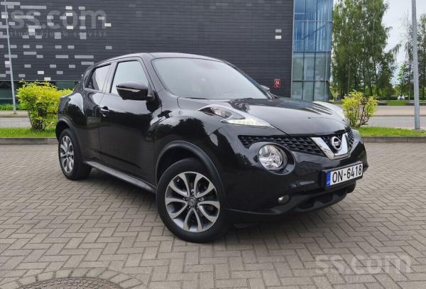 Melns Nissan Juke 2015 Jelgava, ar dzinēja tilpumu 1.20 L un nobraukumu 0 tūkst. km par 7990 €, foto 4 vietnē AUTOMOTO.COM.LV