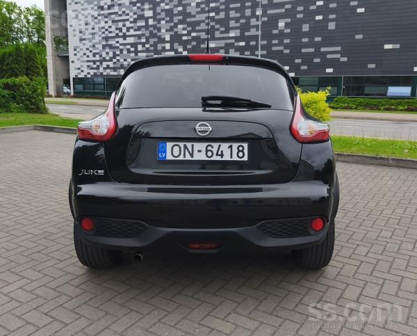 Melns Nissan Juke 2015 Jelgava, ar dzinēja tilpumu 1.20 L un nobraukumu 0 tūkst. km par 7990 €, foto 5 vietnē AUTOMOTO.COM.LV