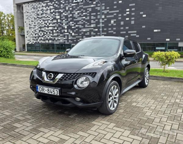 Melns Nissan Juke 2015 Jelgava, ar dzinēja tilpumu 1.20 L un nobraukumu 0 tūkst. km par 6990 €, foto 1 vietnē AUTOMOTO.COM.LV