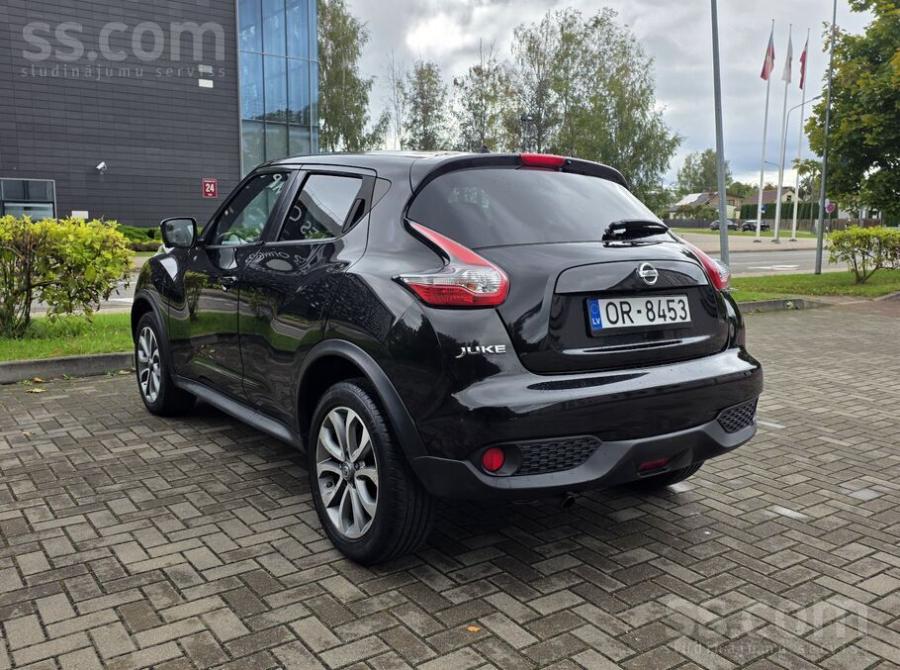 Melns Nissan Juke 2015 Jelgava, ar dzinēja tilpumu 1.20 L un nobraukumu 0 tūkst. km par 6990 €, foto 3 vietnē AUTOMOTO.COM.LV