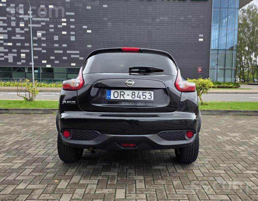 Melns Nissan Juke 2015 Jelgava, ar dzinēja tilpumu 1.20 L un nobraukumu 0 tūkst. km par 6990 €, foto 7 vietnē AUTOMOTO.COM.LV