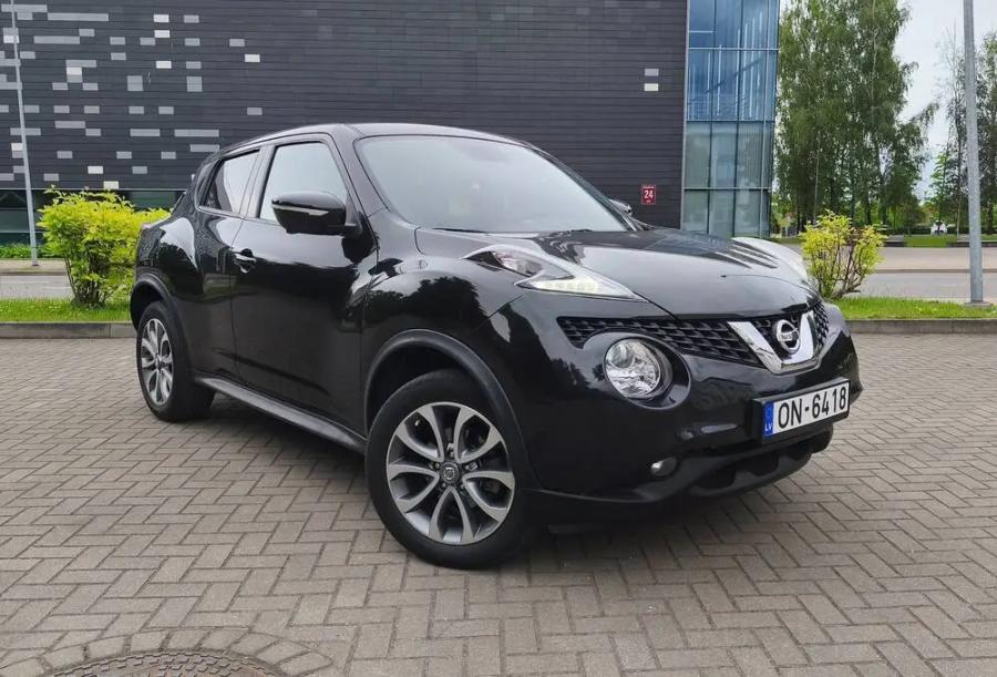 Melns Nissan Juke 2015 Jelgava, ar dzinēja tilpumu 1.20 L un nobraukumu 91 tūkst. km par 7590 €, foto 5 vietnē AUTOMOTO.COM.LV
