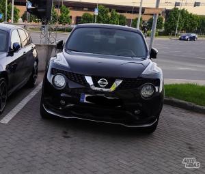 Melns Nissan Juke 2015 Viļņa, ar dzinēja tilpumu 1.20 L un nobraukumu 85 tūkst. km par 7200 €, foto  vietnē AUTOMOTO.COM.LV