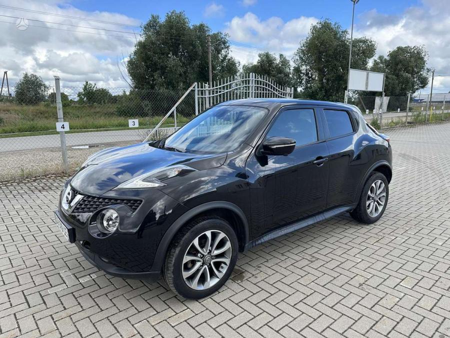 Melns Nissan Juke 2015 Tauragė, ar dzinēja tilpumu 1.20 L un nobraukumu 115 tūkst. km par 5600 €, foto 1 vietnē AUTOMOTO.COM.LV
