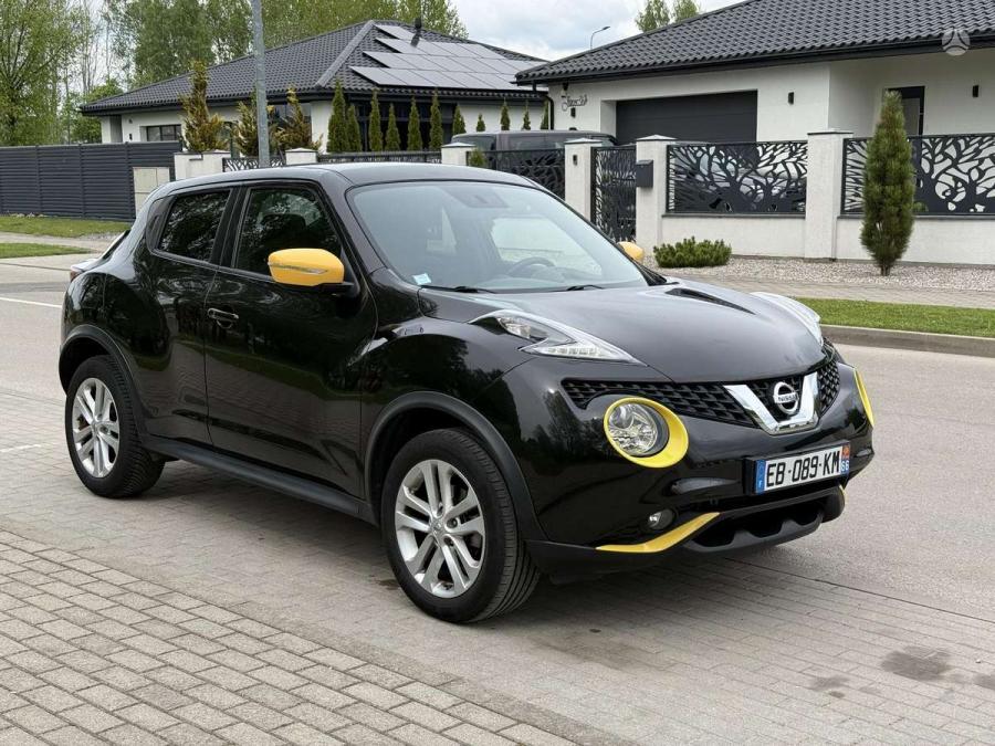 Melns Nissan Juke 2015 Tauragė, ar dzinēja tilpumu 1.20 L un nobraukumu 120 tūkst. km par 5900 €, foto 1 vietnē AUTOMOTO.COM.LV