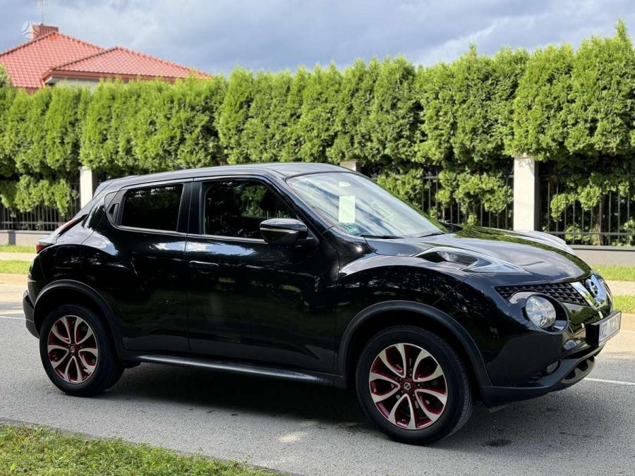 Melns Nissan Juke 2015 Mažeikiai, ar dzinēja tilpumu 1.60 L un nobraukumu 73 tūkst. km par 4800 €, foto 8 vietnē AUTOMOTO.COM.LV
