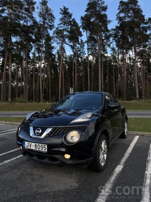 Black Nissan Juke 2015 in Riga, with an engine capacity of 1.60 L and mileage of 54 thousand km for 6700 €, photo  on AUTOMOTO.COM.LV