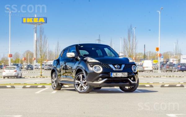 Melns Nissan Juke 2016 Rīga, ar dzinēja tilpumu 1.60 L un nobraukumu 72 tūkst. km par 8590 €, foto 2 vietnē AUTOMOTO.COM.LV