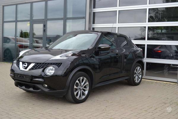Black Nissan Juke 2016 in Vilnius, with an engine capacity of 1.62 L and mileage of 124 thousand km for 11000 €, photo 2 on AUTOMOTO.COM.LV