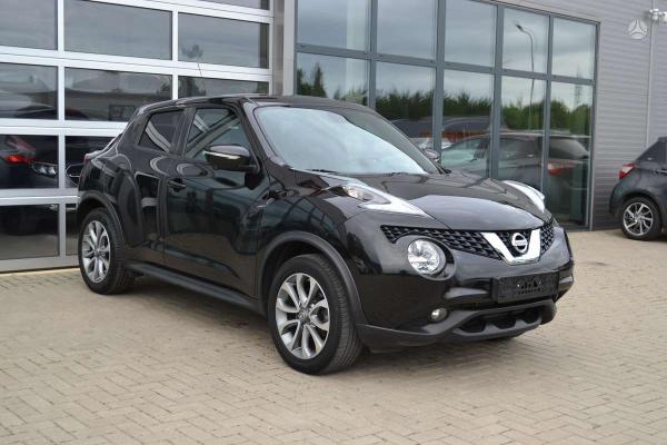Black Nissan Juke 2016 in Vilnius, with an engine capacity of 1.62 L and mileage of 124 thousand km for 11000 €, photo 4 on AUTOMOTO.COM.LV