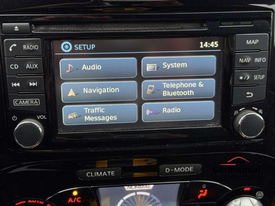 Black Nissan Juke 2016 in Vilnius, with an engine capacity of 1.60 L and mileage of 160 thousand km for 9350 €, photo 21 on AUTOMOTO.COM.LV