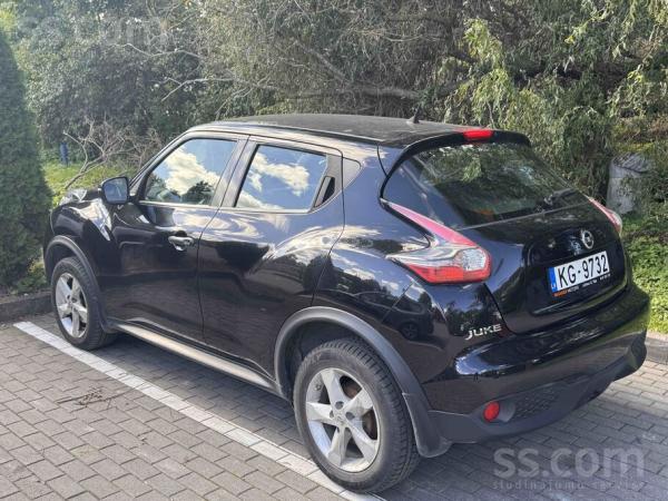 Nissan Juke 2016 in Riga on AUTOMOTO.COM.LV Black Nissan Juke 2016 in Riga, with an engine capacity of 1.60 L and mileage of 154 thousand km for 6100 €, photo 3 on AUTOMOTO.COM.LV