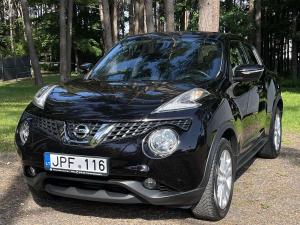 Black Nissan Juke 2017 in Vilnius, with an engine capacity of 1.20 L and mileage of 102 thousand km for 8800 €, photo 8 on AUTOMOTO.COM.LV