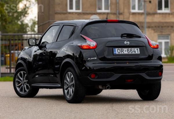 Nissan Juke 2017 in Jelgava on AUTOMOTO.COM.LV Black Nissan Juke 2017 in Jelgava, with an engine capacity of 1.50 L and mileage of 138 thousand km for 7390 €, photo 7 on AUTOMOTO.COM.LV