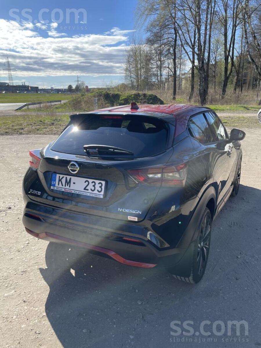 Black Nissan Juke 2021 in Riga, with an engine capacity of 1.00 L and mileage of 23 thousand km for 17900 €, photo 4 on AUTOMOTO.COM.LV