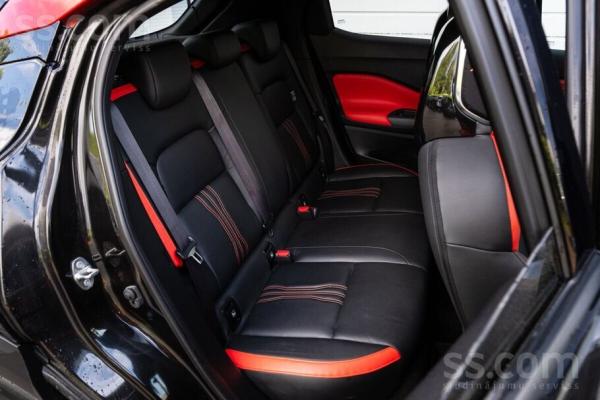 Black Nissan Juke 2022 in Riga, with an engine capacity of 1.00 L and mileage of 103 thousand km for 14950 €, photo 8 on AUTOMOTO.COM.LV
