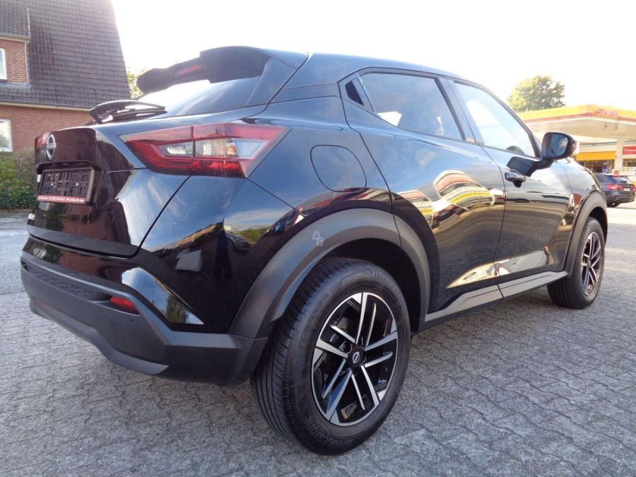 Black Nissan Juke 2025 in Kaunas, with an engine capacity of 1.00 L and mileage of 20 thousand km for 22641 €, photo 4 on AUTOMOTO.COM.LV