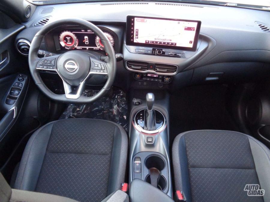 Black Nissan Juke 2025 in Kaunas, with an engine capacity of 1.00 L and mileage of 20 thousand km for 22641 €, photo 7 on AUTOMOTO.COM.LV